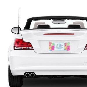 Custom License Plate With Monogram Personalized Name License Plate ...