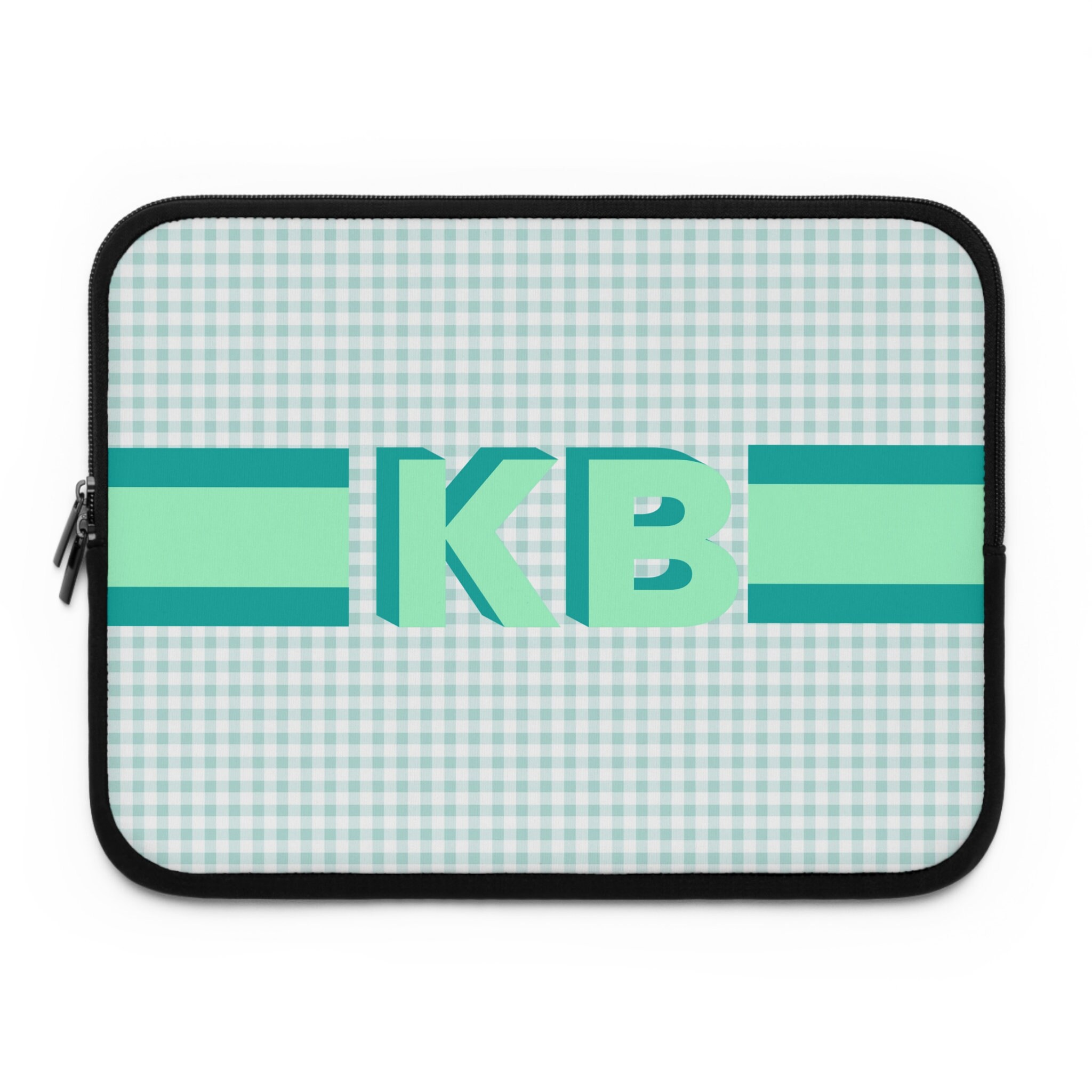 Custom Laptop Case With Name Shadow Monogram Laptop Sleeve Personalized ...