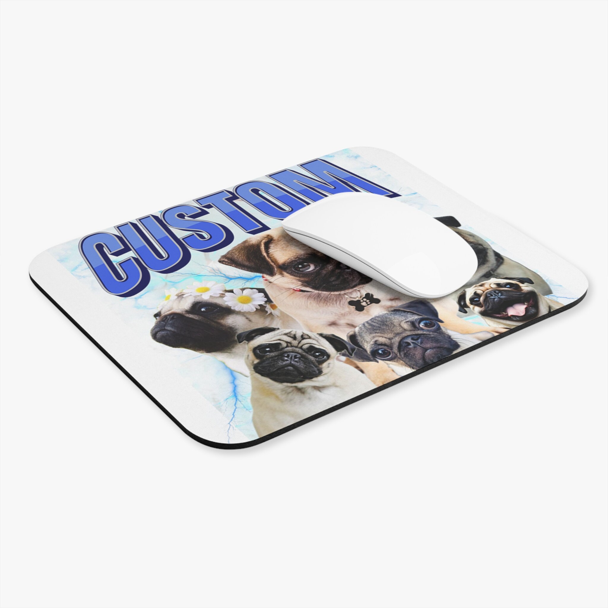 Custom Bootleg Mouse Pad Pet Portrait Pad With Photos Personalized Pad ...