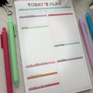 Daily Planner Notepad - Etsy