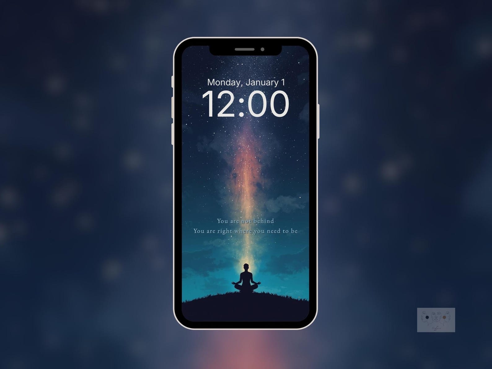 You Are Not Behind Phone Wallpaper | Spiritual Digital Wallpaper ...