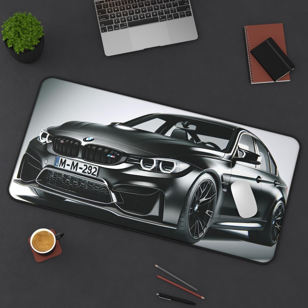 Car Enthusiast Desk Mat, Bmw M3 F80 Mouse Pad, Automotive Gift, Racing ...