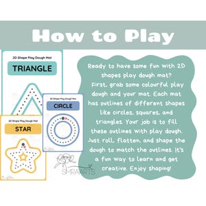 Shape Play Dough Mat, 2D Activity Worksheet (digital Download) - Etsy