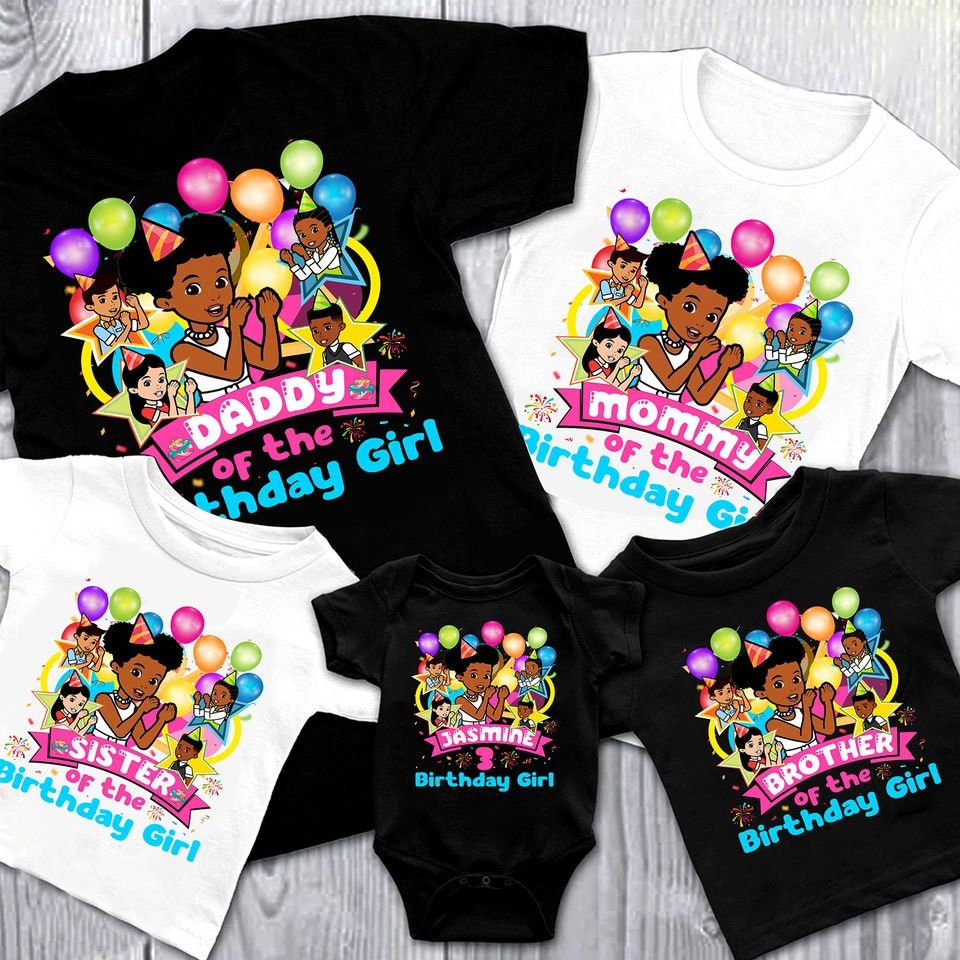 Custom Gracie's Corner Birthday Girl T-shirt, Personalized Birthday ...