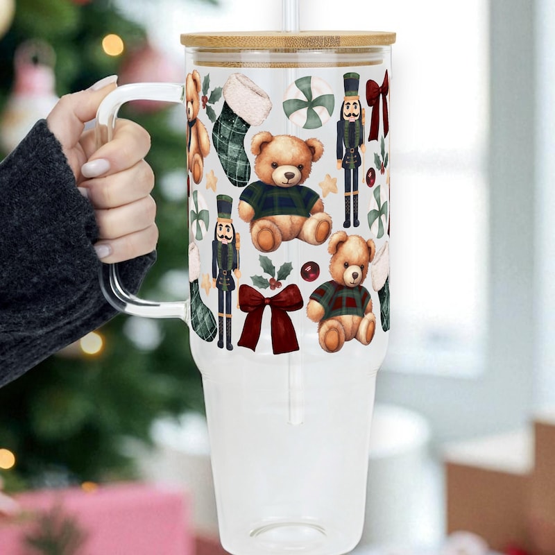 Teddy Bear Cup Clear - Etsy
