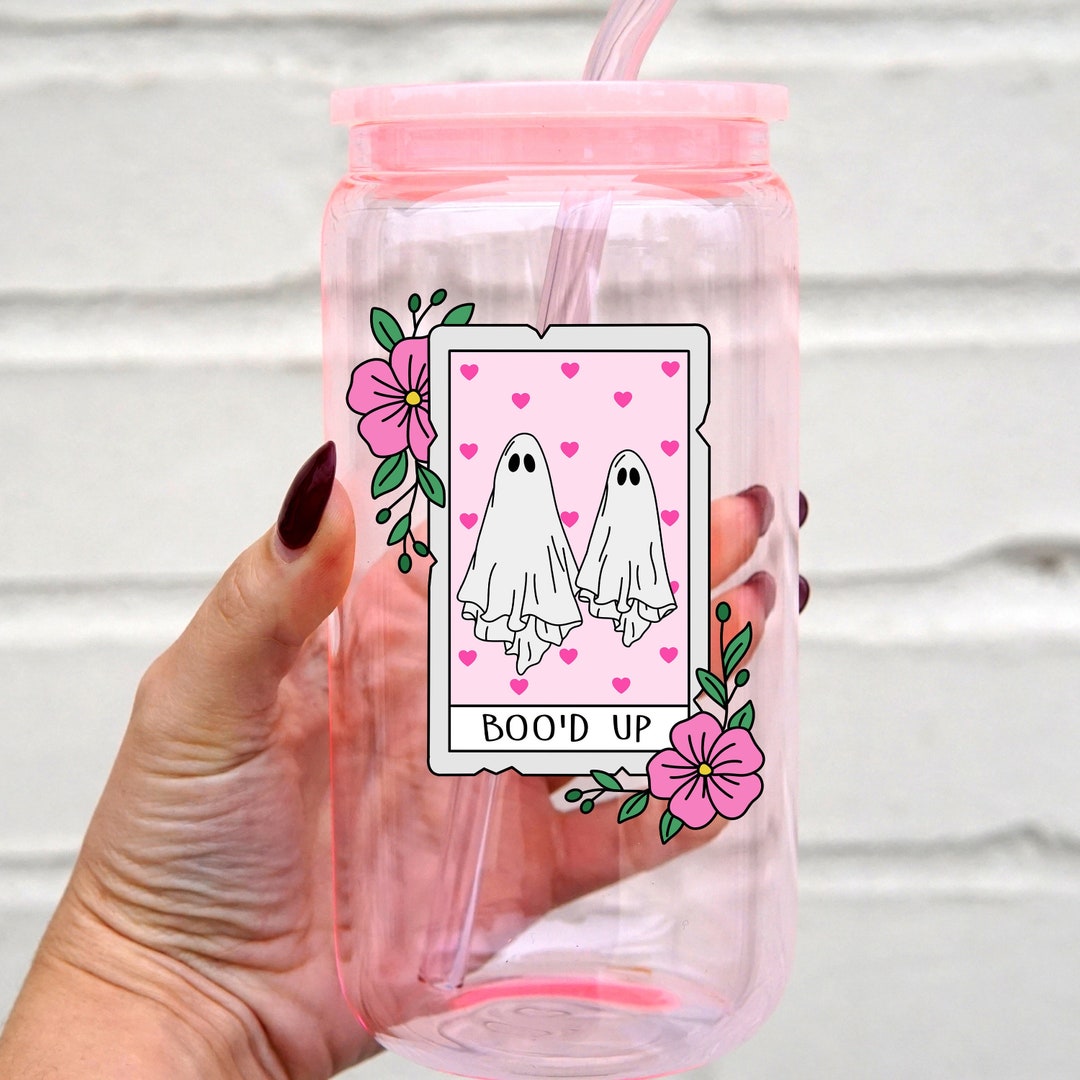 Valentines Day Boo'd up Glass Tumbler Gift for Girlfriend, Galentines ...