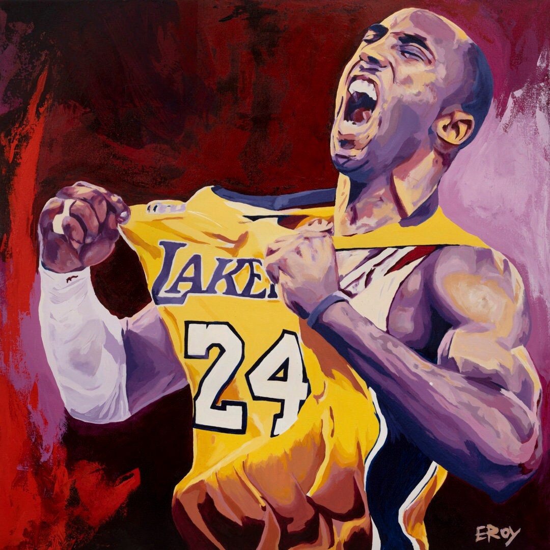 Kobe Bryant - Premium Print (giclée) on 100% Cotton Paper. Museum ...