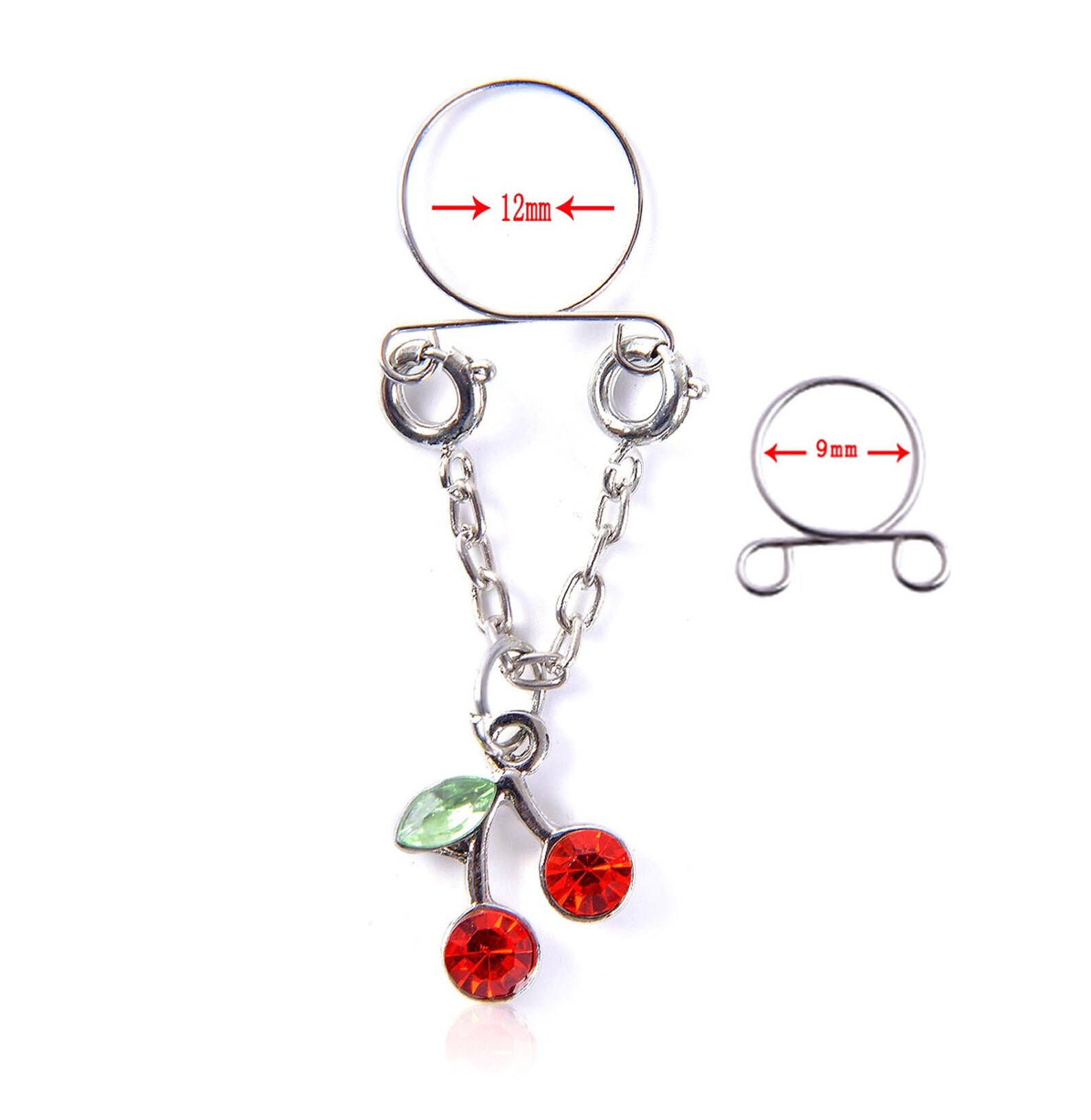 Cute Non Piercing Nipples Ringssexy Nipples Jewelry Clampsfake Nipple Piercing One Pair Etsy