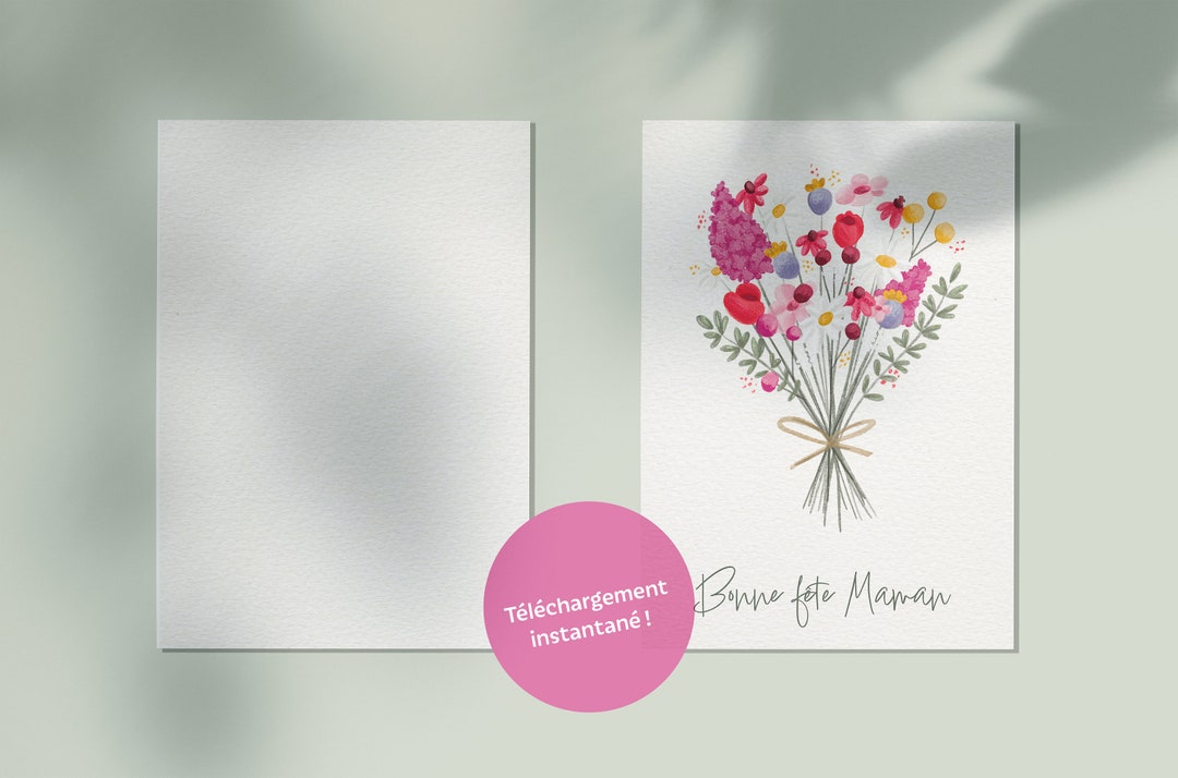 DIGITAL Mother's Day Card Instant Download Happy Mother's Day Greeting ...