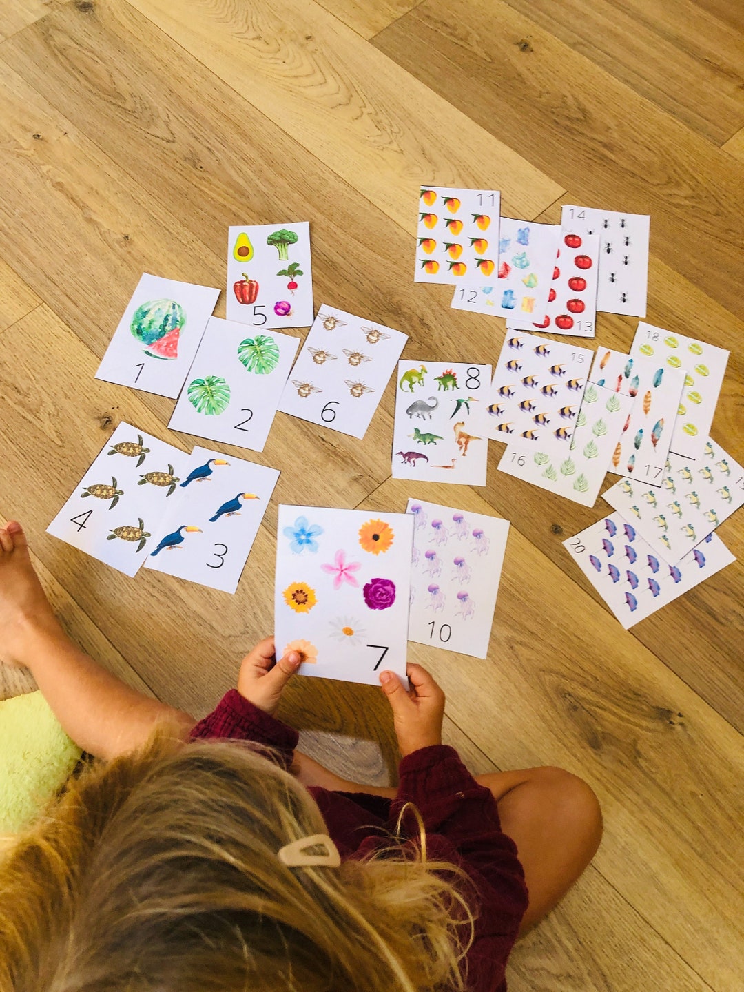Flash Cards Numbers - Etsy
