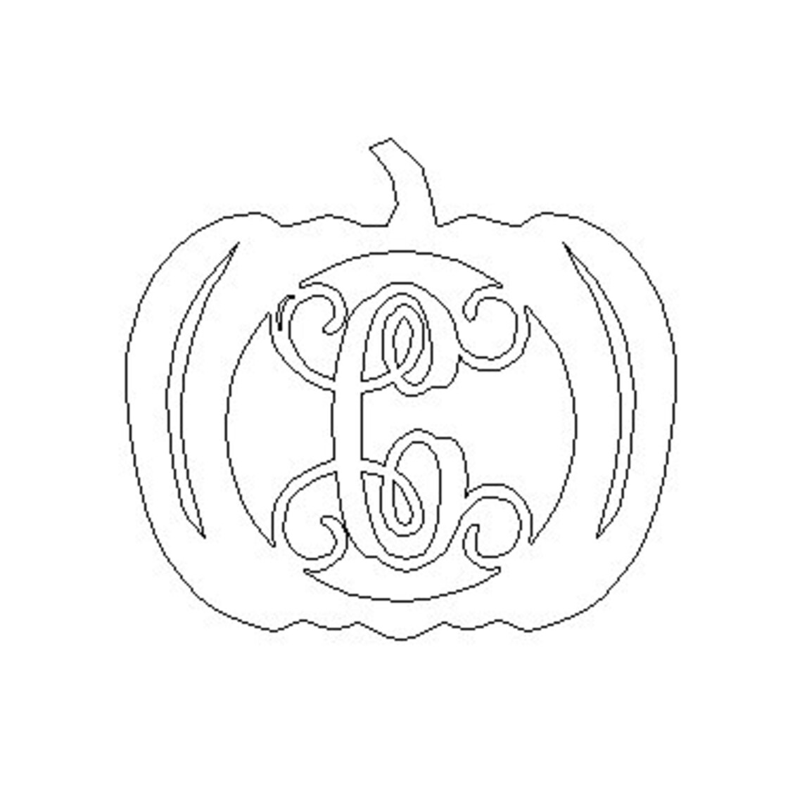 26 Pumpkin Vine Letters, SVG and DXF File, Door Hanger Files, Vine ...
