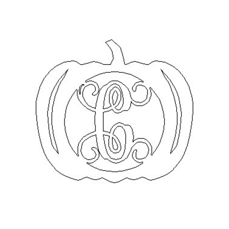 26 Pumpkin Vine Letters, SVG and DXF File, Door Hanger Files, Vine ...