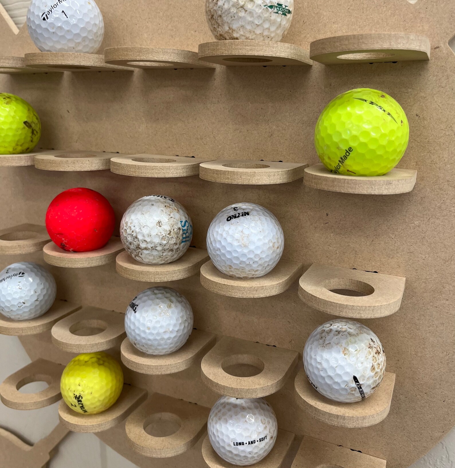 Golf Ball Wall Display, 25 Balls, Digital File, Crv Eps Dxf Ai Svg ...