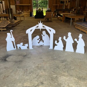 Nativity Scene, Outdoor, Digital File, Crv Eps Dxf Ai Svg Files, File ...