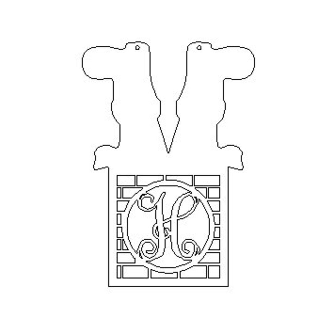 26 Chimney Santa Vine Letters, SVG and DXF File, Door Hanger Files ...
