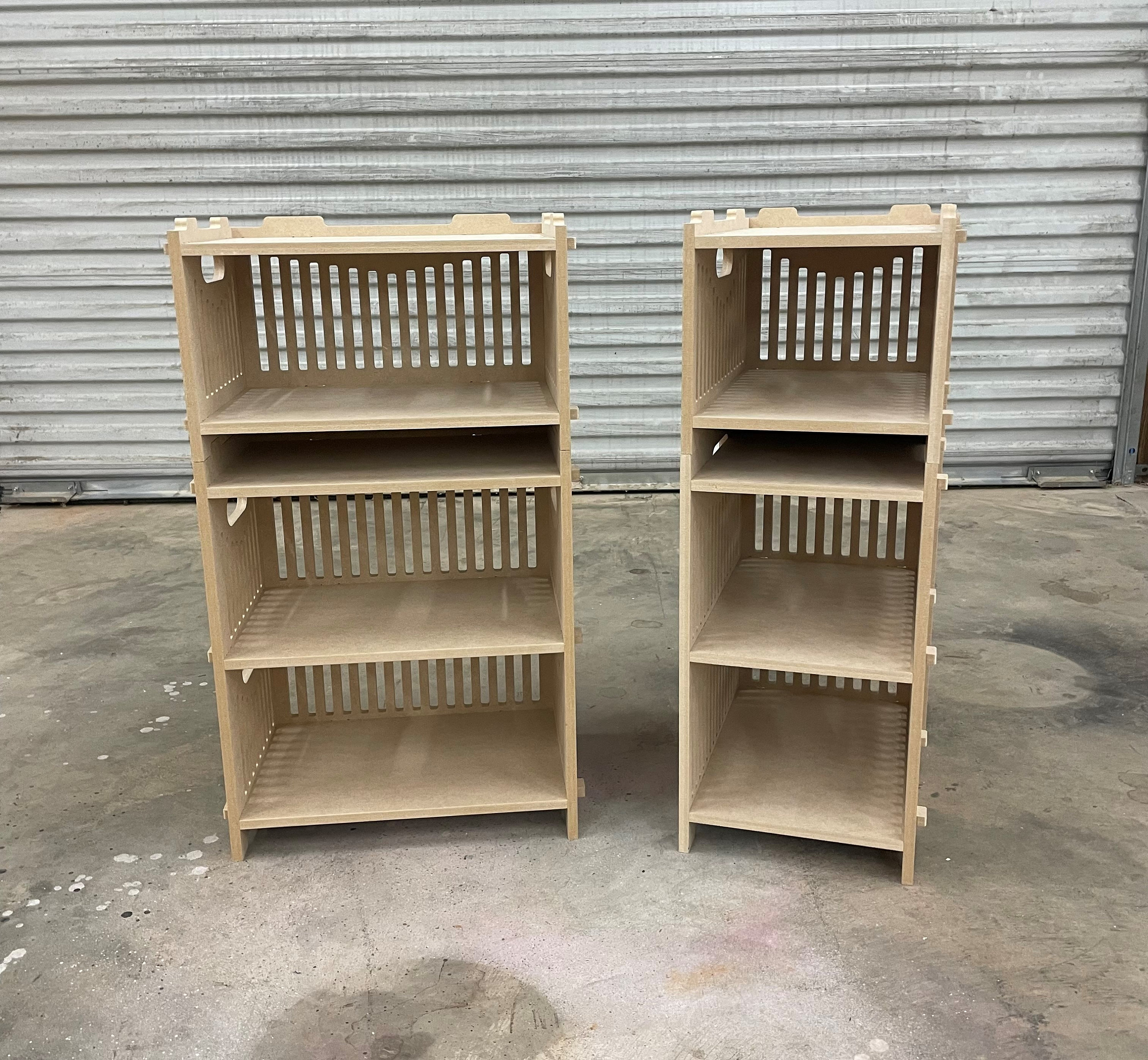 Complete Set of Stackable Shelves, Crates and Trays, CNC Router Files ...