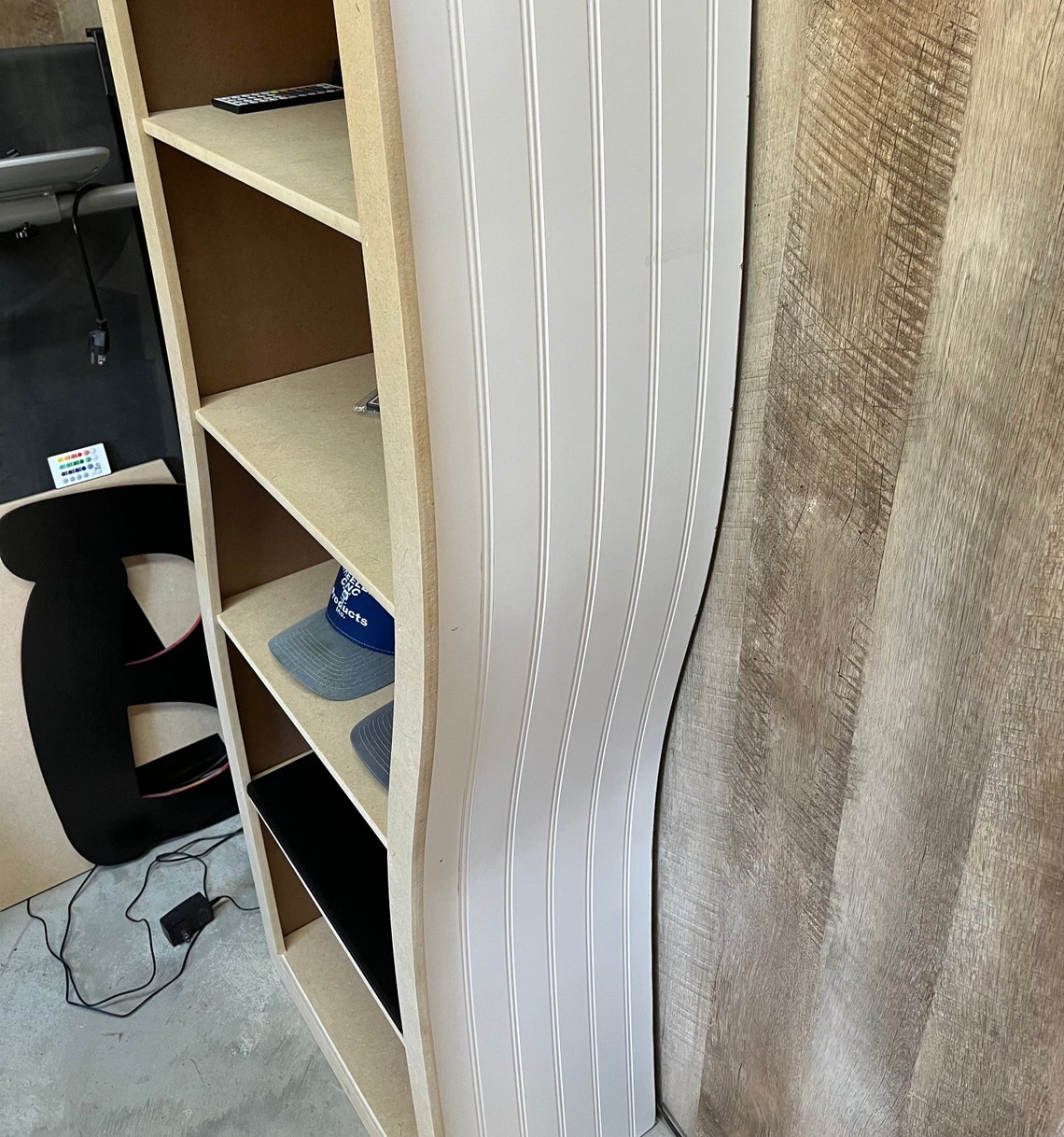 Wavy Bookcase SVG and DXF File Cnc Machine Files Bookcase - Etsy UK