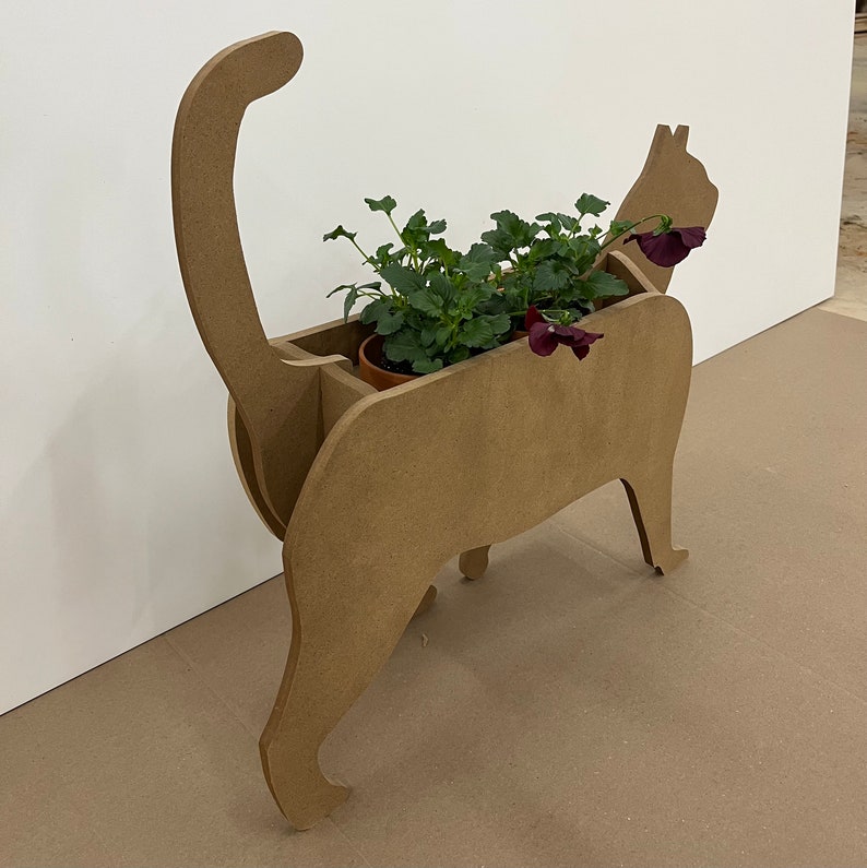 Cat Planter, Wooden Pet Pot, Laser Cut Design (digital File) - Etsy