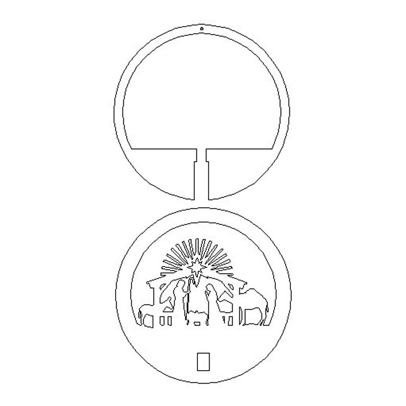 Nativity Scene Wall Decor SVG and DXF File Cnc Machine - Etsy
