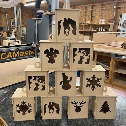 Christmas Lanterns CNC Files Crv Svg Dxf - Etsy