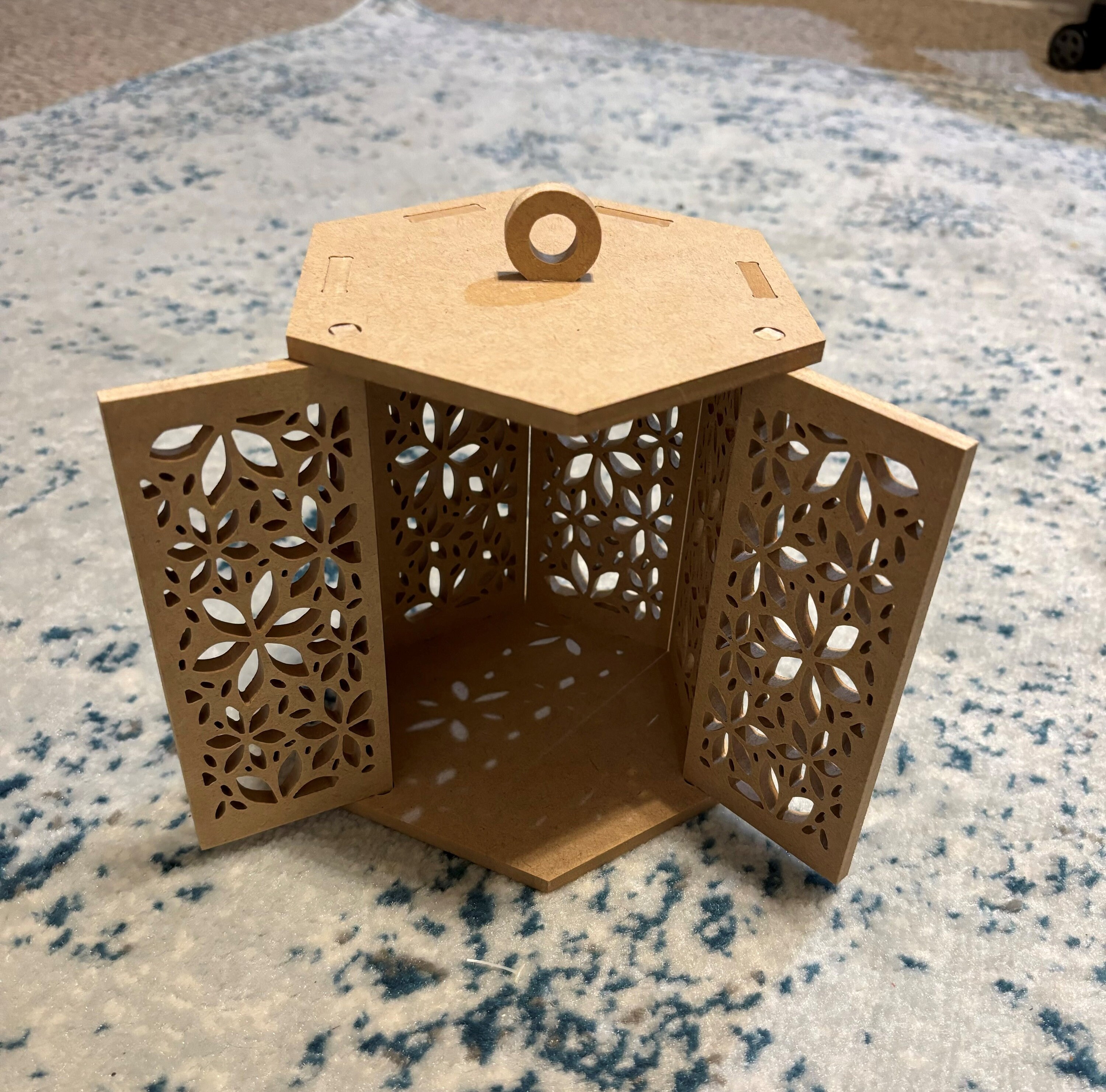 Hexagon Lanterns, Wood Lamps, Digital Download, Crv, Eps, Ai, Svg and ...