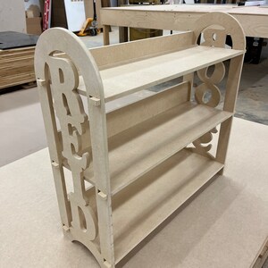 Kids Bookcase, Personalized, Digital Download, CRV, SVG and DXF File ...