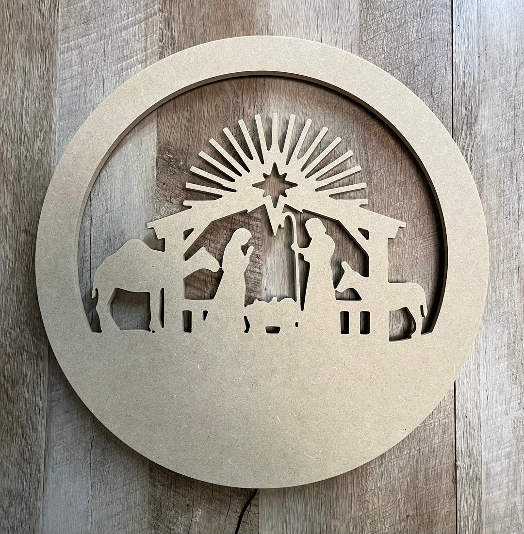 Nativity Scene, Wall Decor, SVG and DXF File, Cnc Machine Files - Etsy