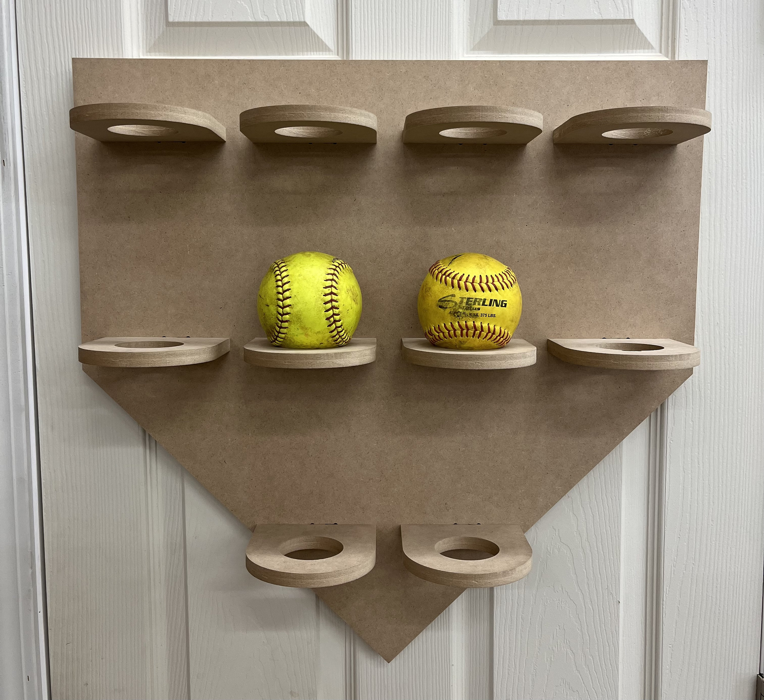 Softball Wall Display, 10 Balls, Digital File, Crv Eps Dxf Ai Svg Files ...
