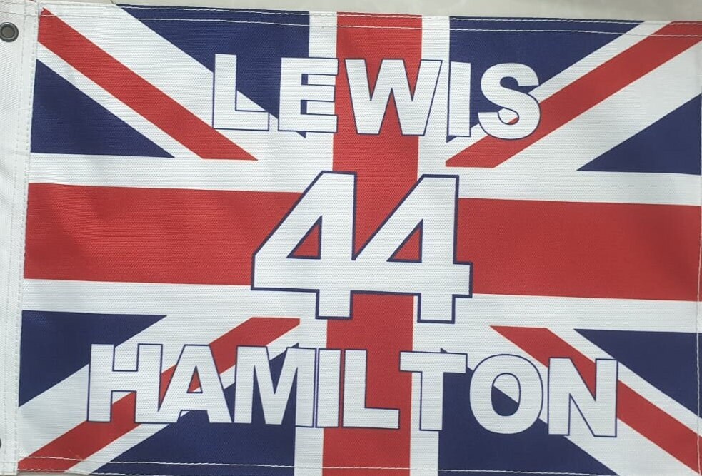 Lewis Hamilton F1 Union Jack Flag 5 X 3 Feet outdoor/indoor - Etsy