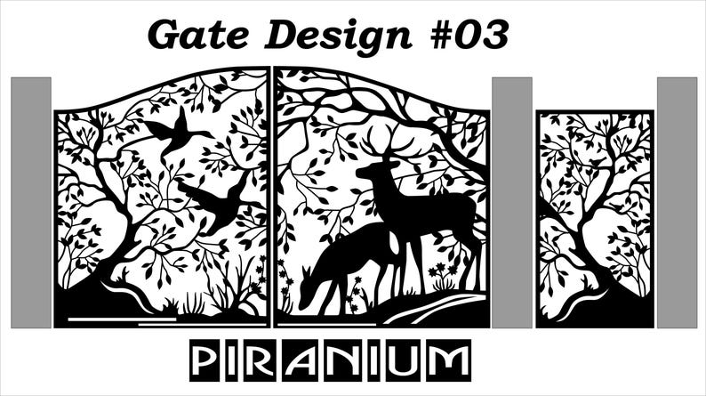 Decorative Gate Design SVG DXF CDR | Laser Cut Pattern | Plasma | Gate ...