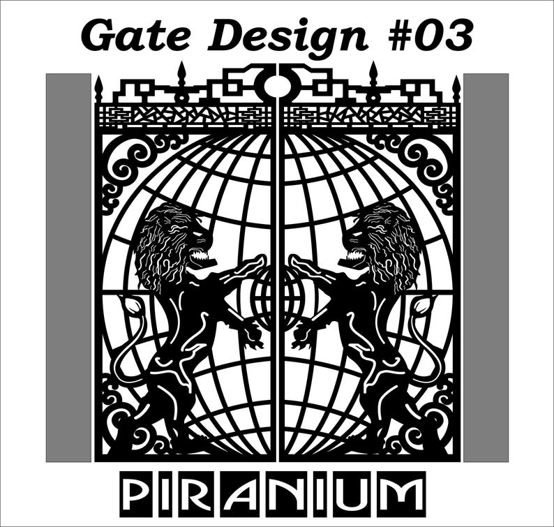 Decorative Gate Design SVG DXF CDR | Laser Cut Pattern | Plasma | Gate ...