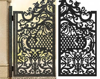 Decorative Gate Design SVG DXF CDR | Laser Cut Pattern | Plasma | Gate ...
