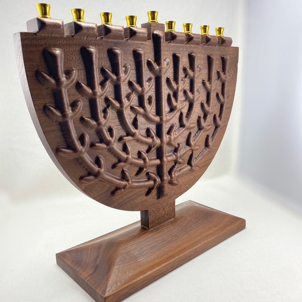 Wood Menorah - Etsy