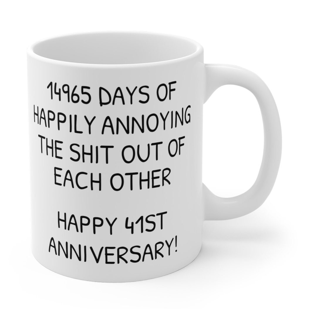 41 Anniversary Gift, 41 Year Anniversary, 41st Wedding, 41 Year Wedding ...