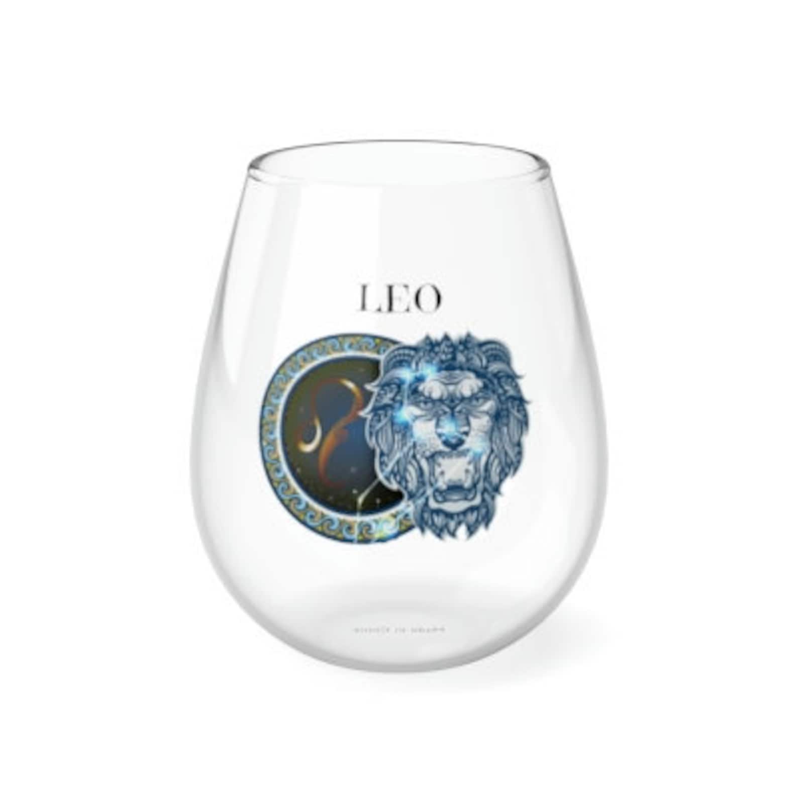 Leo Wine Glass, Zodiac Wine Glass, Leo Wife, Gift for Leo, Leo Gift ...