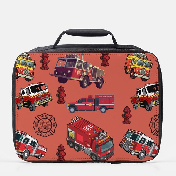 Fire Truck Lunch Box - Etsy