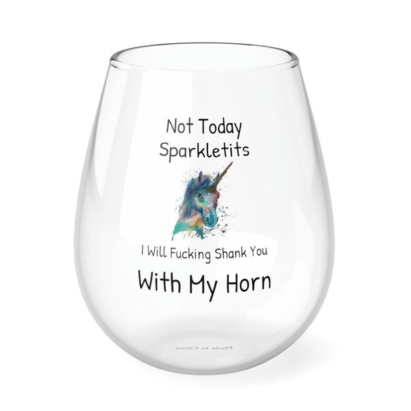 Rude Wine Glass - Etsy