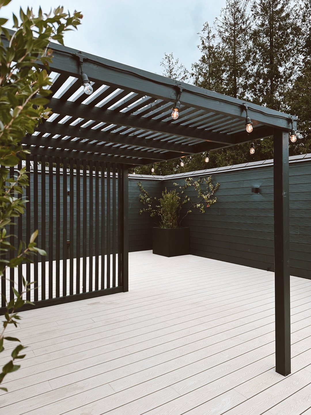 Slatted Garden Pergola - Etsy UK