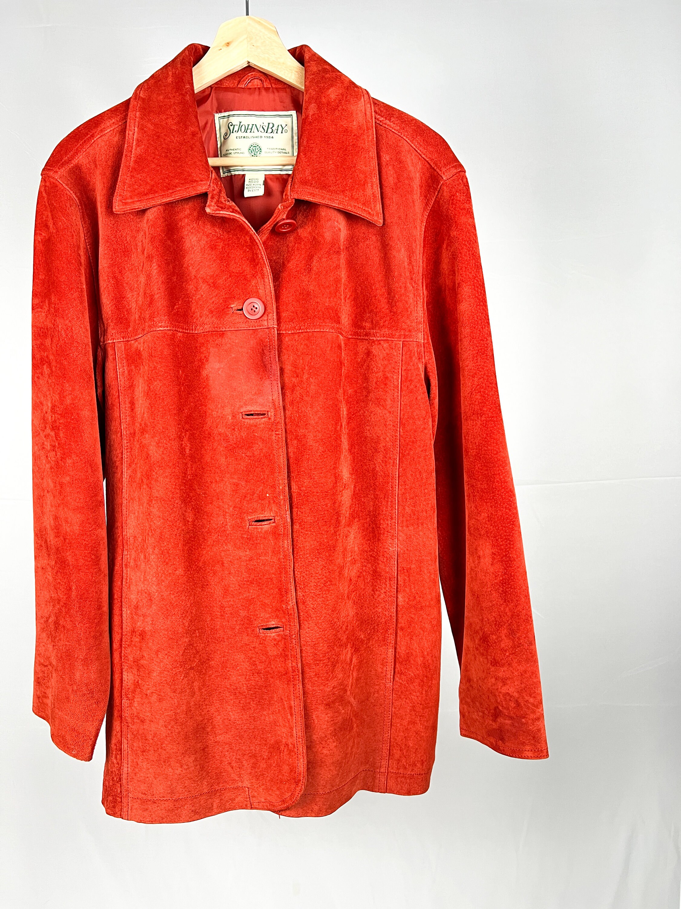 Burnt Orange Suede Jacket - Etsy