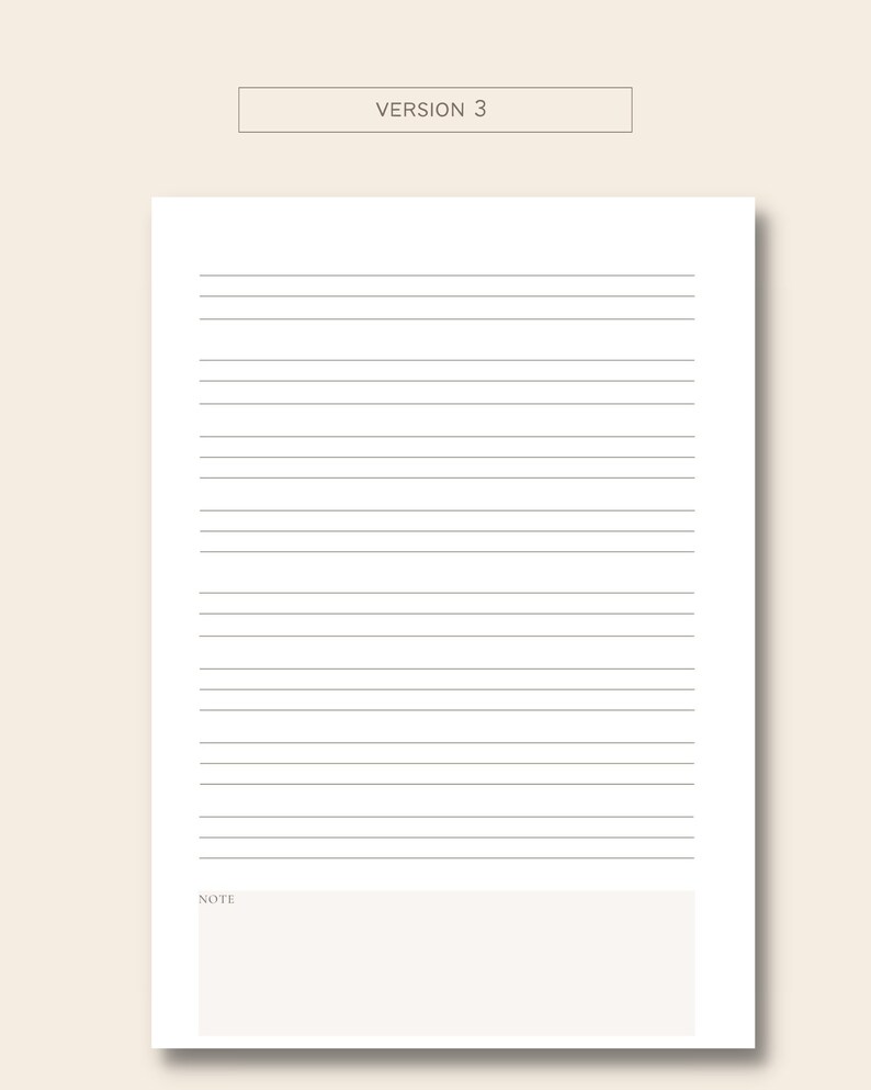 Recipe Template, Customizable Recipe Pages to Write Out Recipes ...