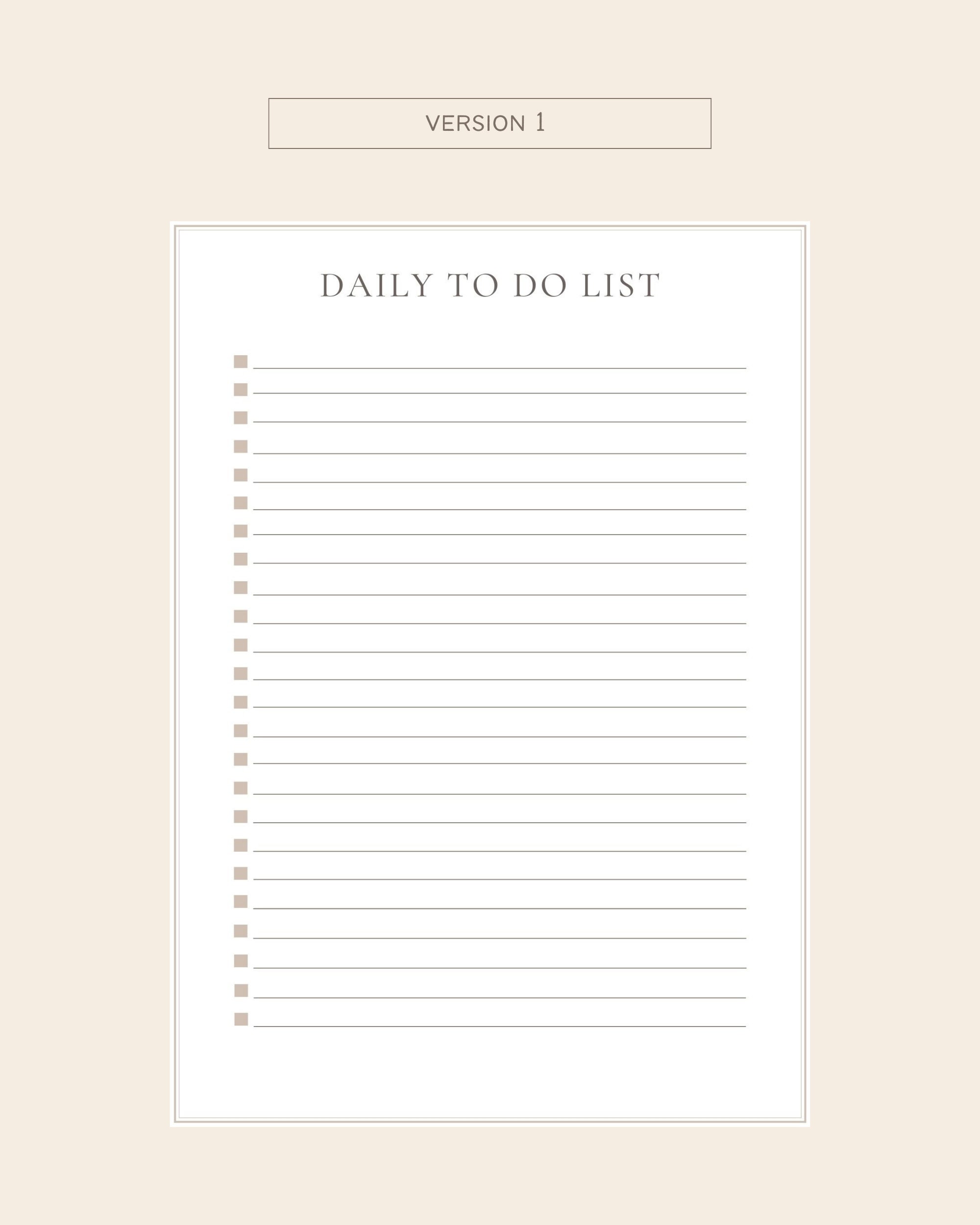 Daily To-do, Task List, Errands List for ADHD, Overwhelmed, and ...