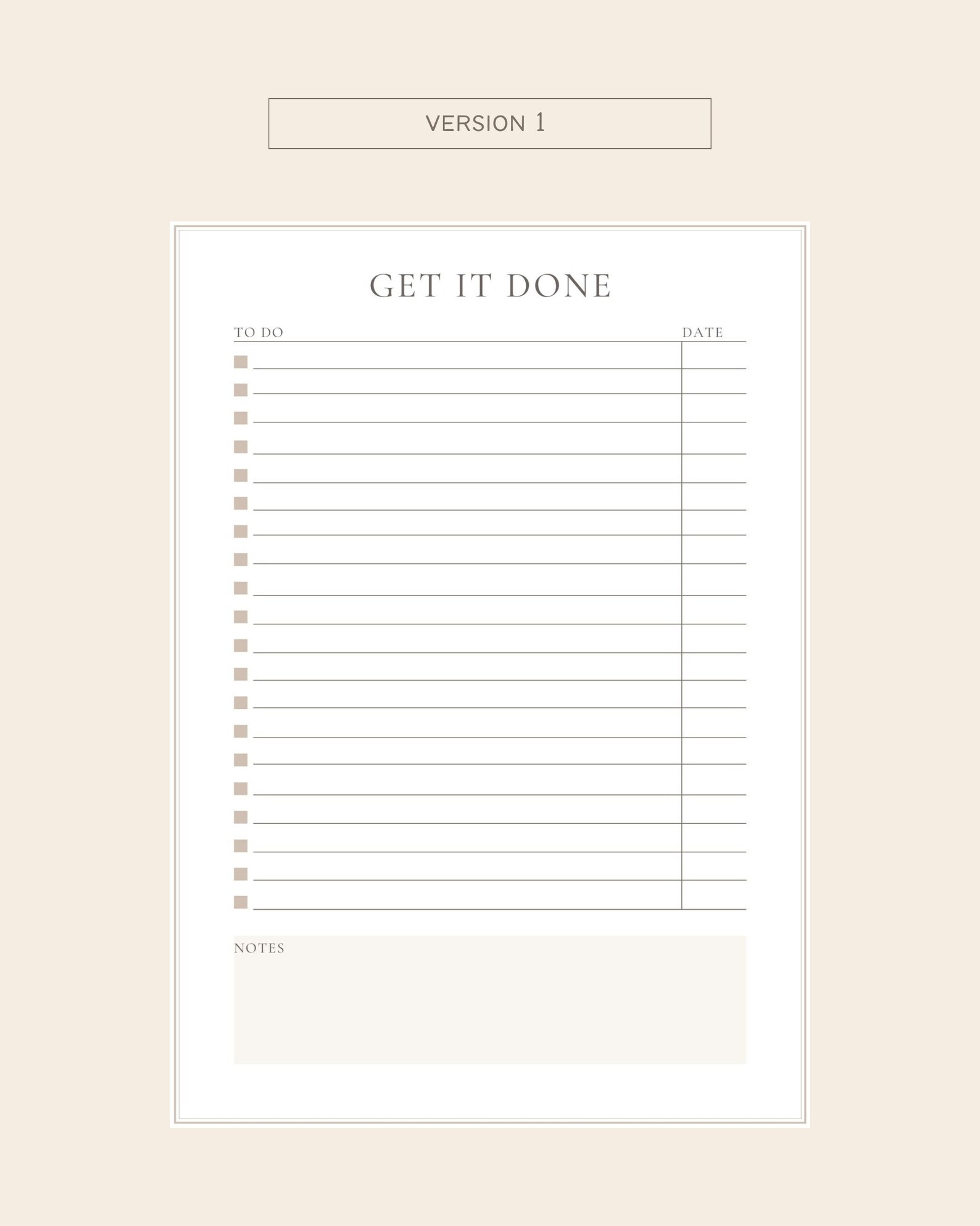 Get It Done List, Project With Date Planner, Get It Done Planner for ...