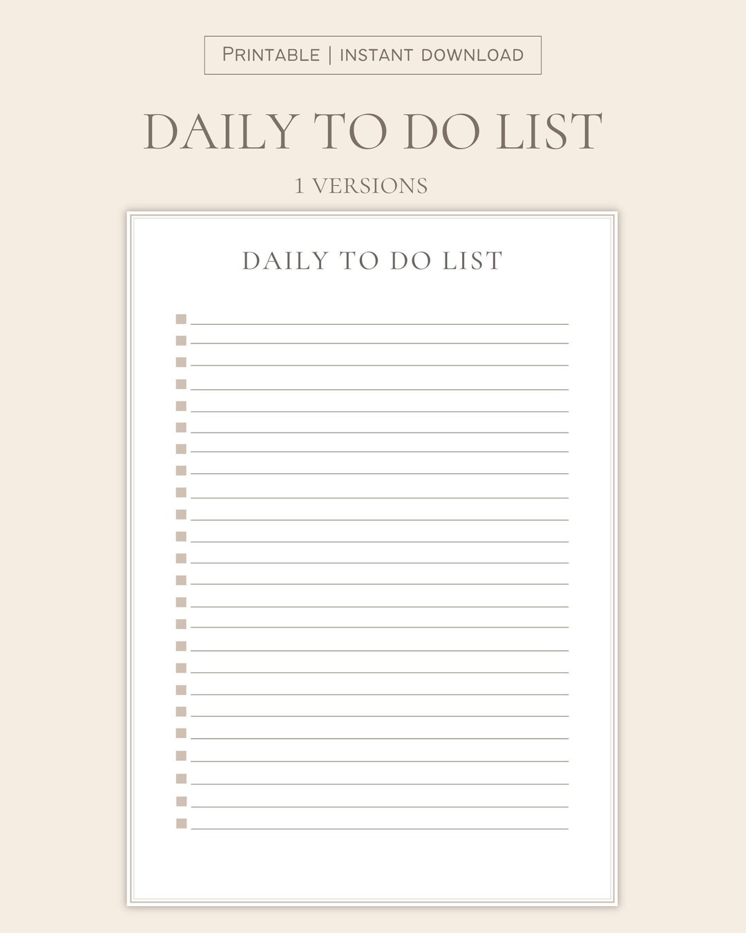 Daily To-do, Task List, Errands List for ADHD, Overwhelmed, and ...