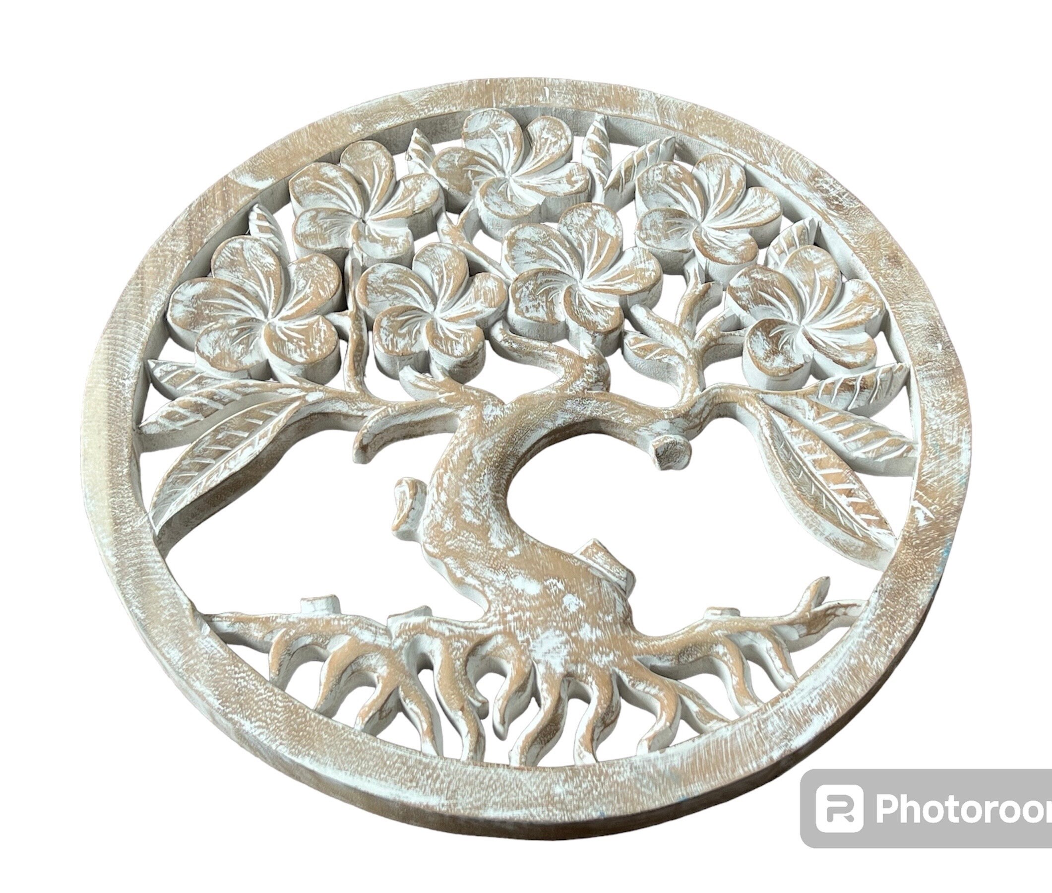 Life of Tree Wooden Hand Crafted Wall Hanger Plaque for Living Bed Room ...