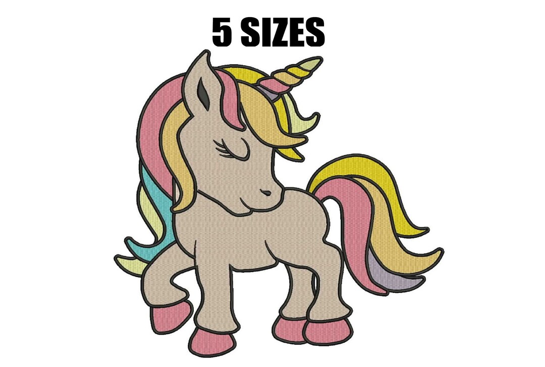 Cute Unicorn Embroidery Design, Unicorn Embroidery File, Unicorn Design ...