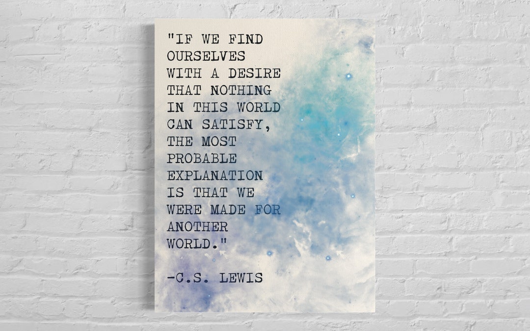 C.S. Lewis Quote Abstract Christian Art Poster Wall Decor - Etsy
