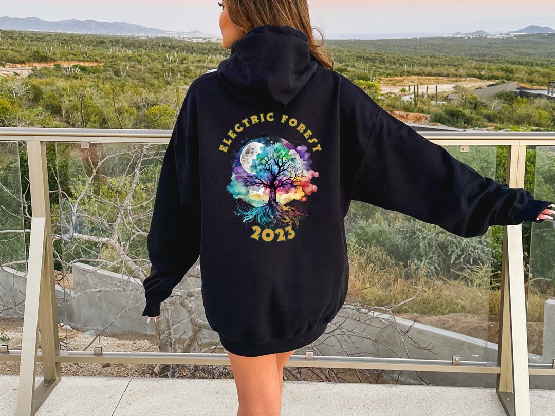 Electric Forest 2023 Front and Back Design With Sleeve Badges, Electric ...