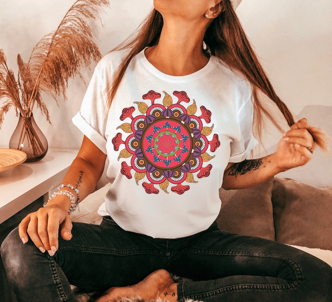 Trippy Mandela Festival Shirt, Acid Trip Mushroom Shirt, Raver Wear ...