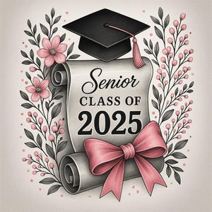 Class Of 2025 Graduation Tumbler Wrap PNG | 20 oz Skinny Sublimation ...