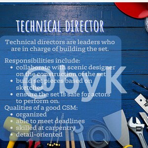 Roles in Theatre Design/tech Edition - Etsy